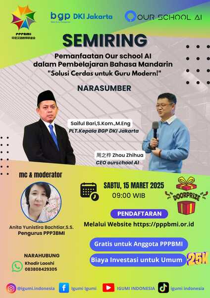 PPPBMI::Perkumpulan Profesi Pendidik Bahasa Mandarin Indonesia